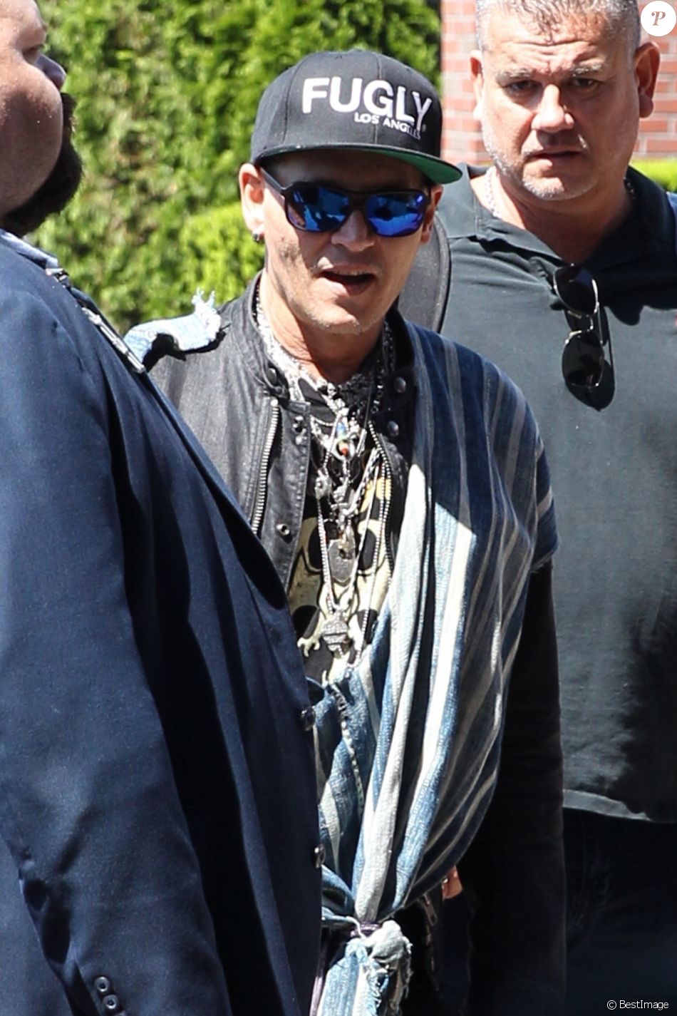Exclusif - Johnny Depp arrive en jet privé à Bethlehem en Pennsylvanie ...