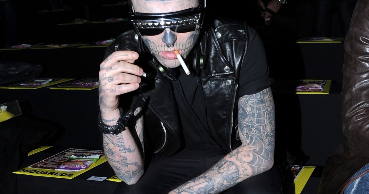 Rick Genest à Milan. Février 2012. - Purepeople