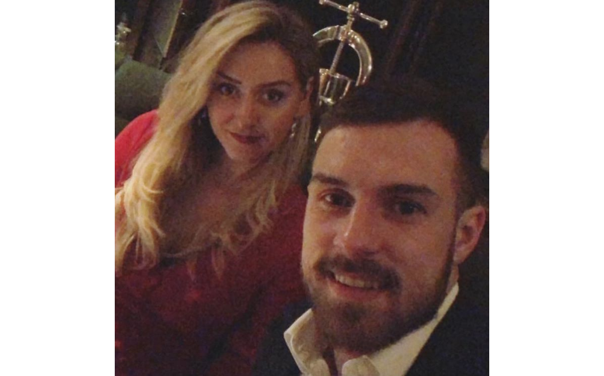 Photo : Aaron Ramsey et sa femme Colleen (photo Instagram février 2018 ...