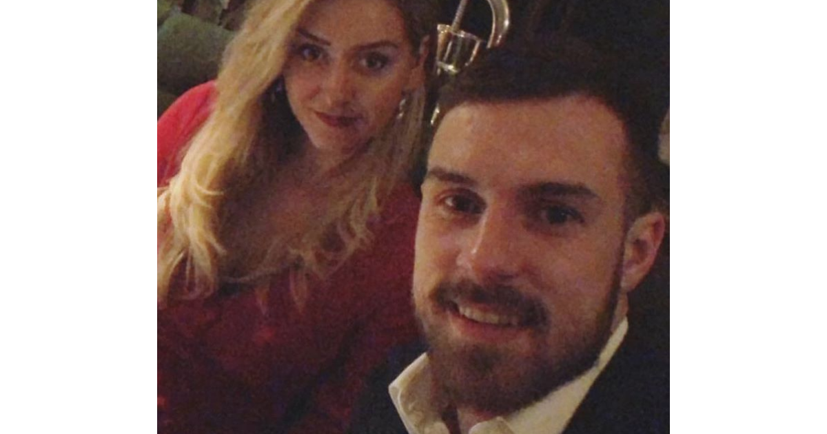Aaron Ramsey et sa femme Colleen (photo Instagram février 2018), déjà ...