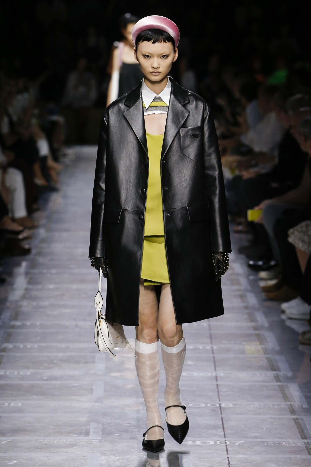 Photo : A model walks the runway for Prada show as part of Spring ...