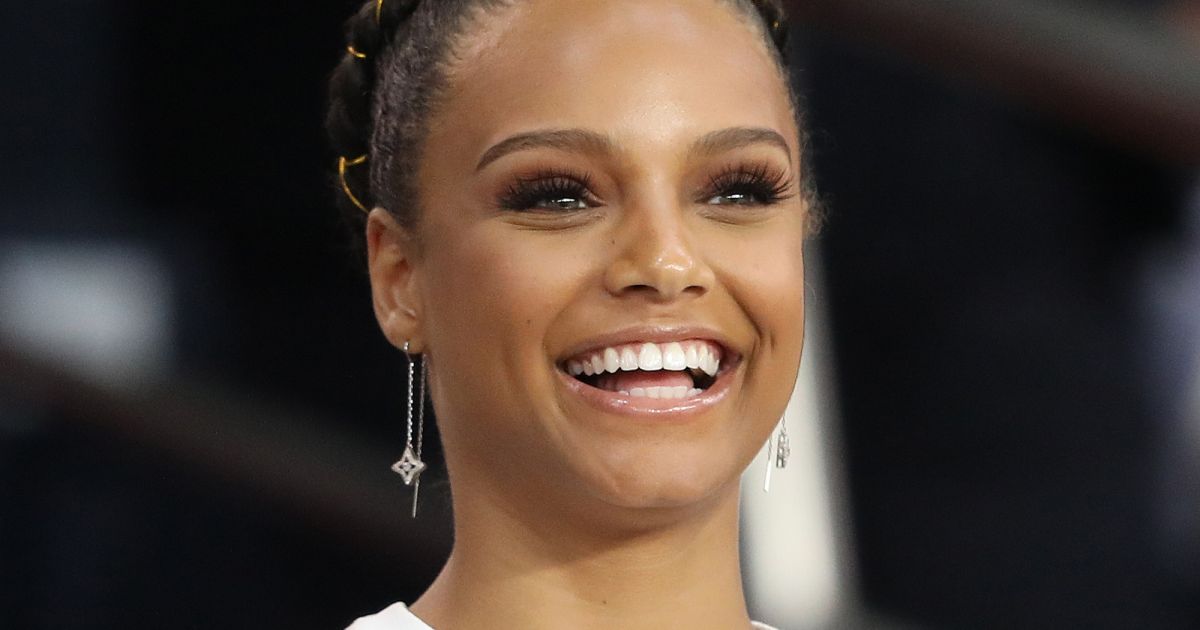 Alicia Aylies - People dans les tribunes du match de football Psg-Reims ...