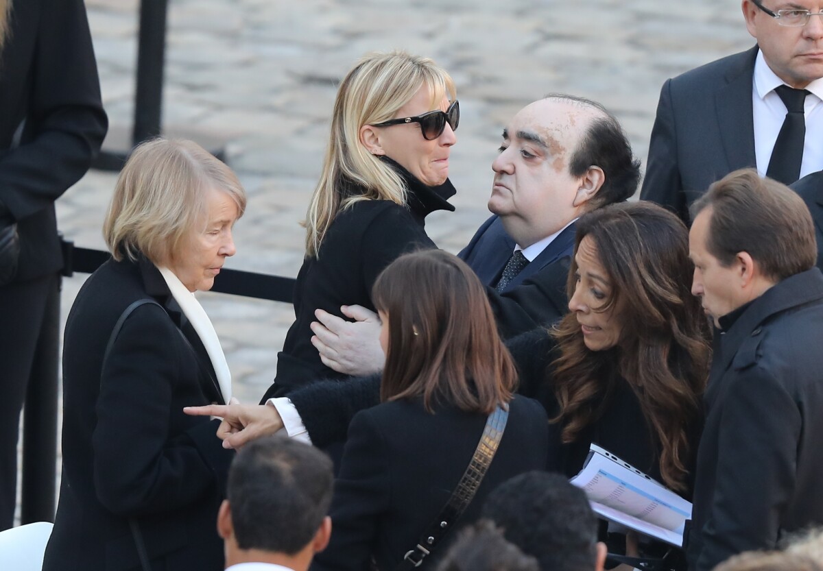 Photo : Ulla Aznavour et sa fille Katia - Arrivées à l'hommage national ...