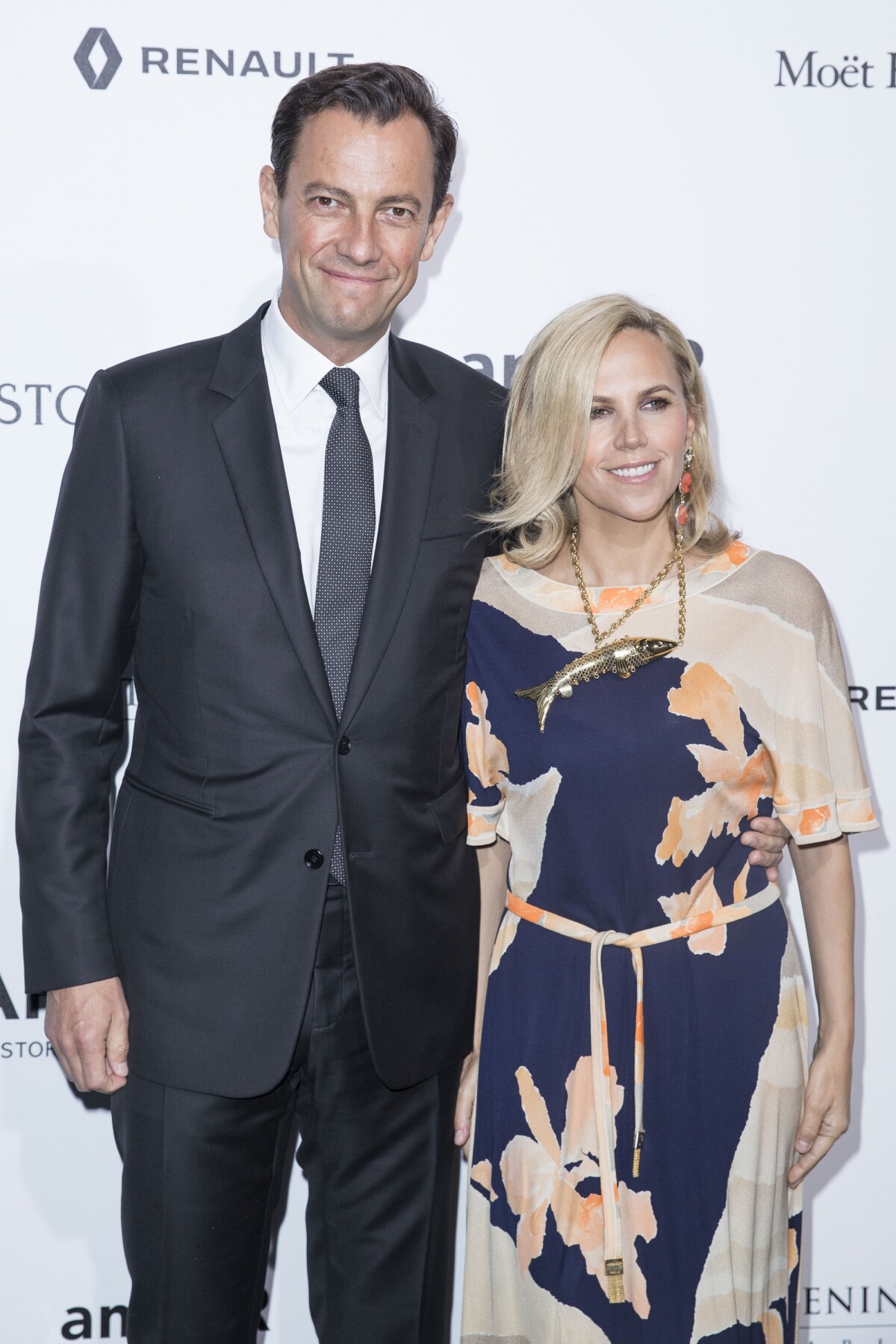Photo : Tory Burch et Pierre-Yves Roussel en couple lors du dîner de ...