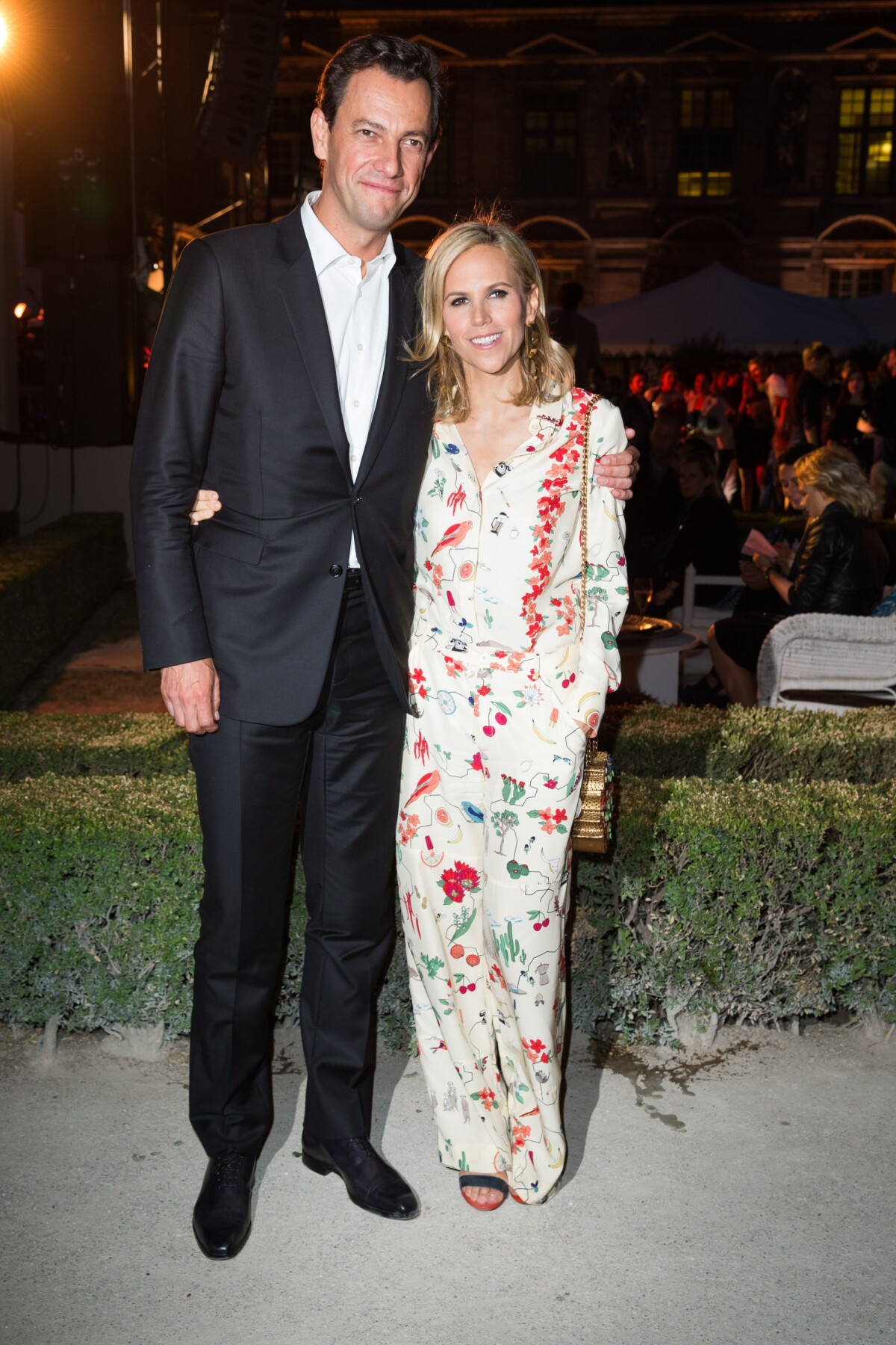 Photo : Tory Burch et Pierre-Yves Roussel en couple lors de l'ouverture ...