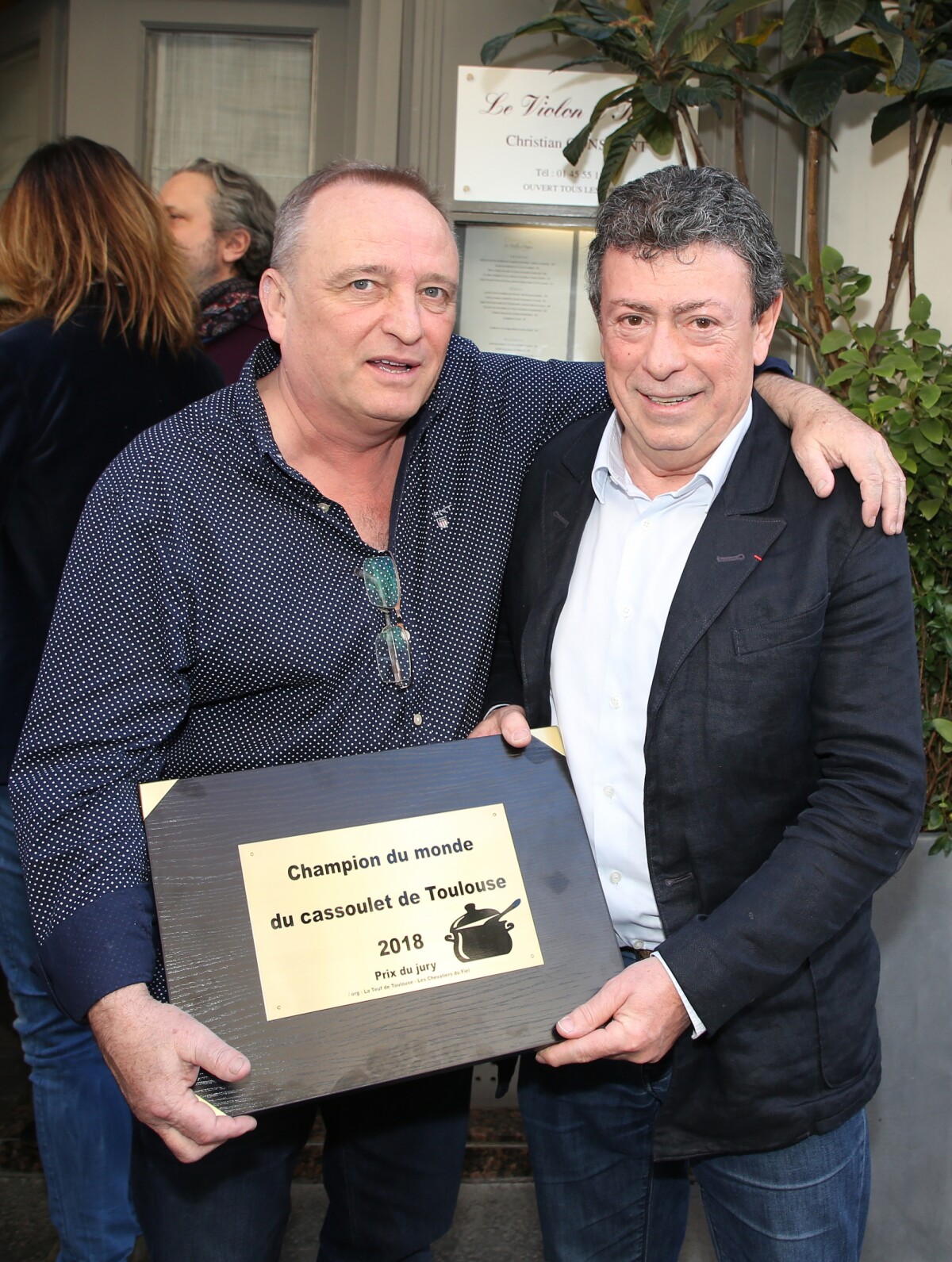 Photo : Exclusif - Christian Constant et son associé lors du déjeuner ...