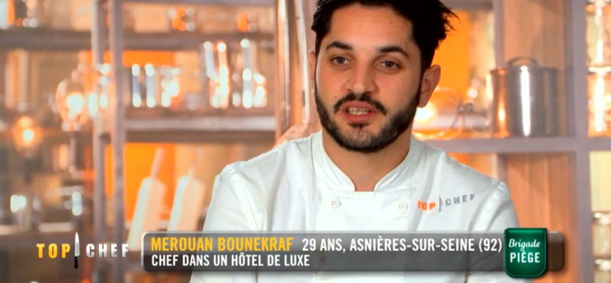 Photo : Merouan lors du septième épisode de "Top Chef 10" (M6 ...