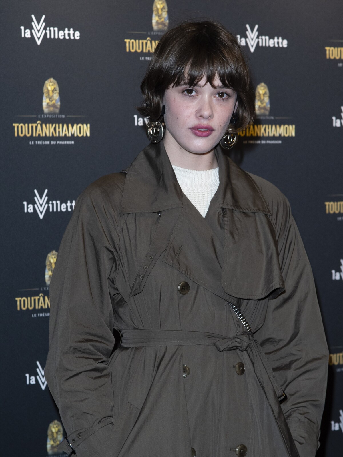 Photo : Mathilde Warnier au vernissage de l'exposition "Toutânkhamon ...