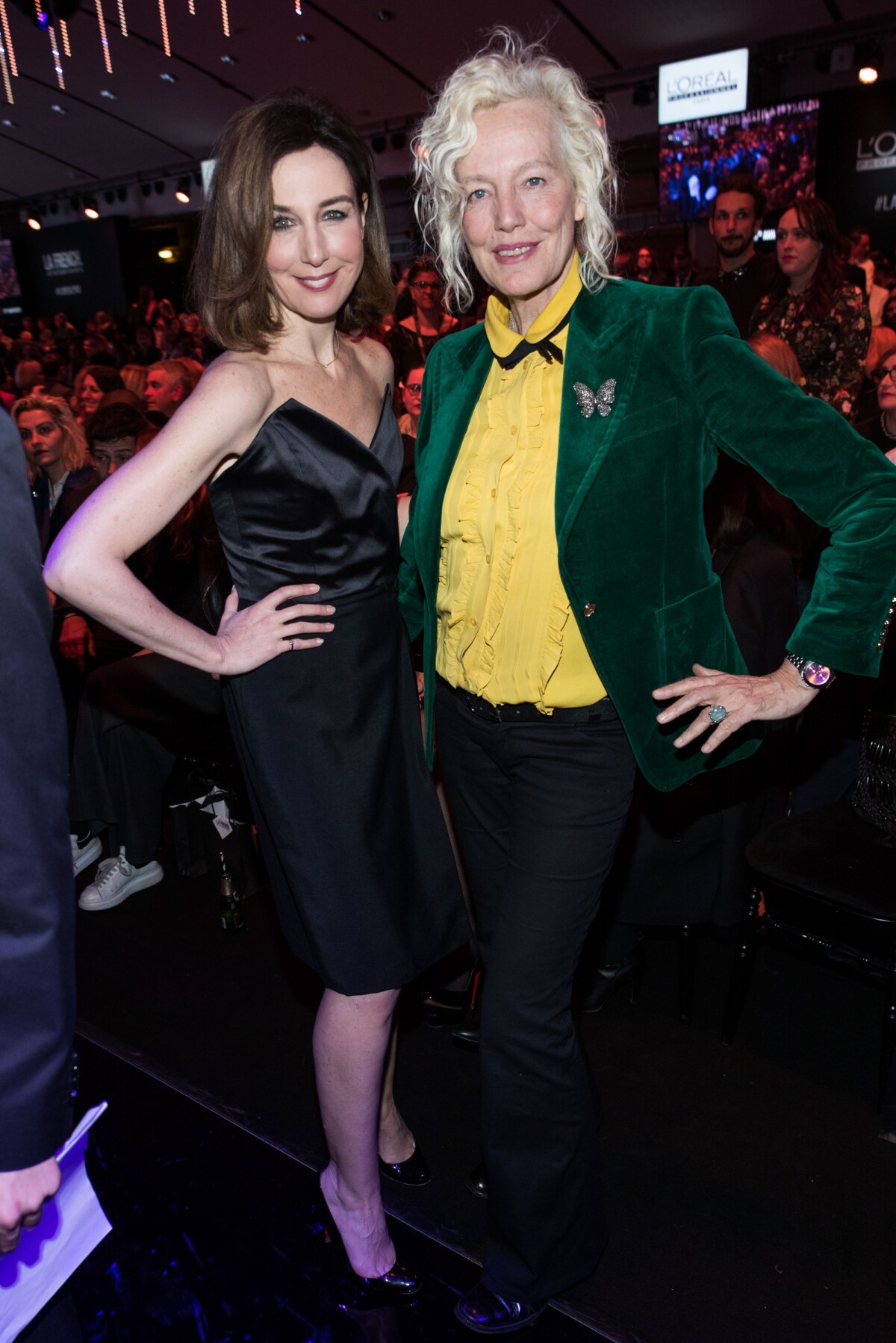 Photo : Elsa Zylberstein et Ellen von Unwerth au front row du 110ème ...