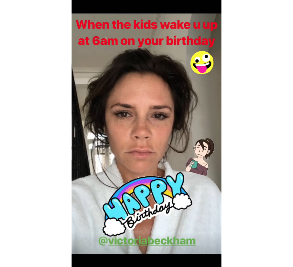 Photo : Victoria Beckham fête ses 45 ans avec un réveil difficile, le ... Photo : Victoria Beckham fête ses 45 ans avec un réveil difficile, le ...