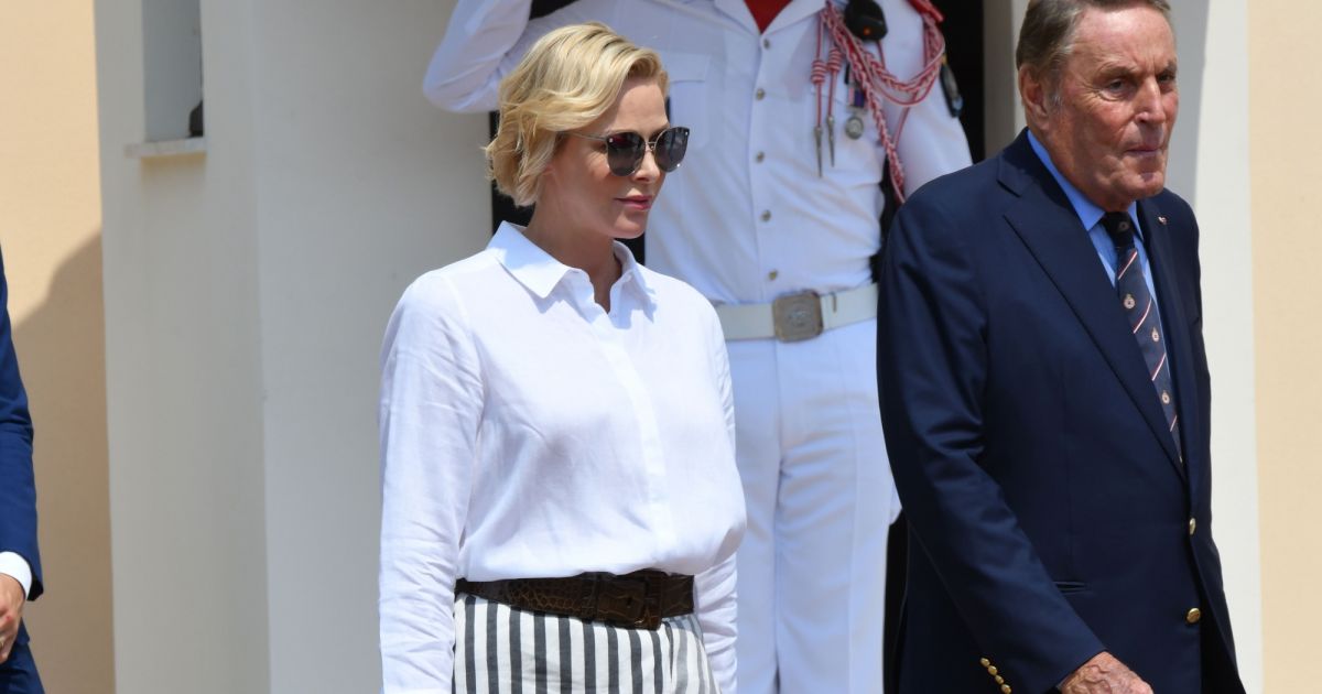 La princesse Charlène de Monaco avec Michel Boéri, président de l'ACM ...