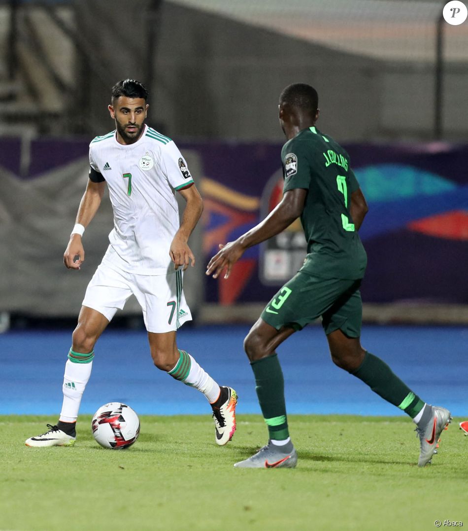 Riyad Mahrez lors de la demi-finale de la Coupe d'Afrique des Nations ...