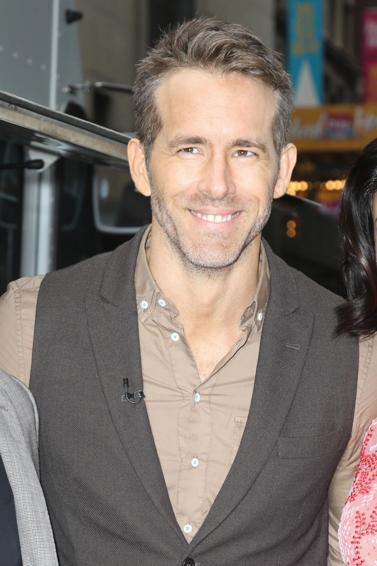 Photo : Ryan Reynolds - Les acteurs de "Deadpool 2" posent devant un ...