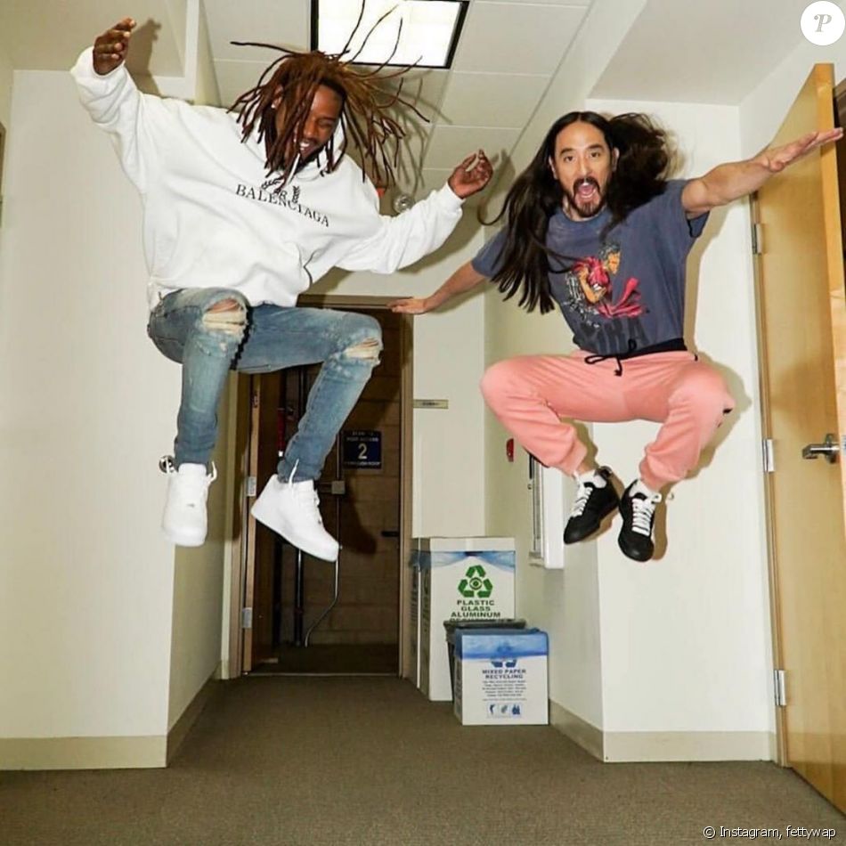 L'artiste américain Fetty Wap et Steve Aoki sur Instagram. - Purepeople
