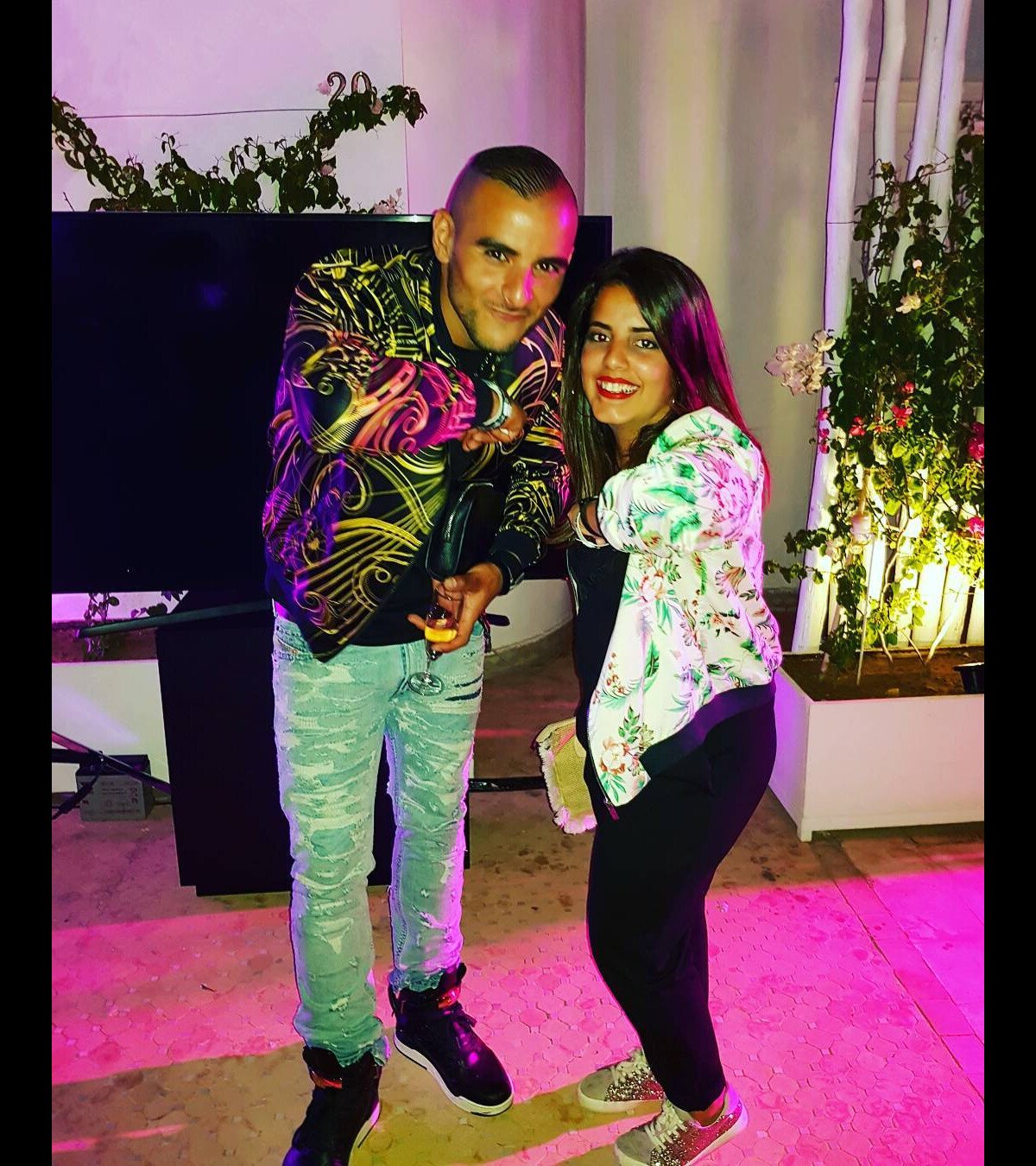 Photo : Ines Reg et Sofiane sur Instagram. - Purepeople