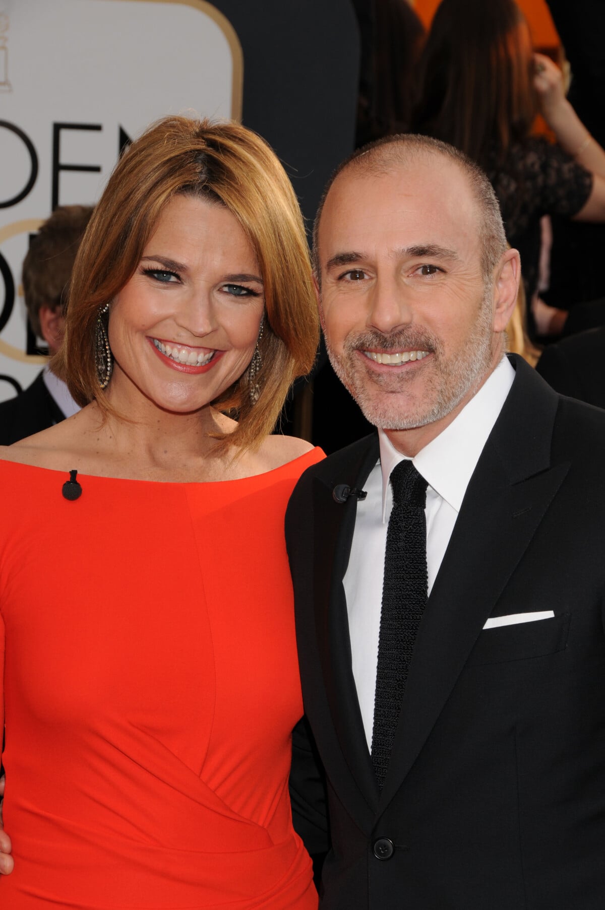 Photo : Matt Lauer et Savannah Gutherie à la 71e cérémonie des Golden ...