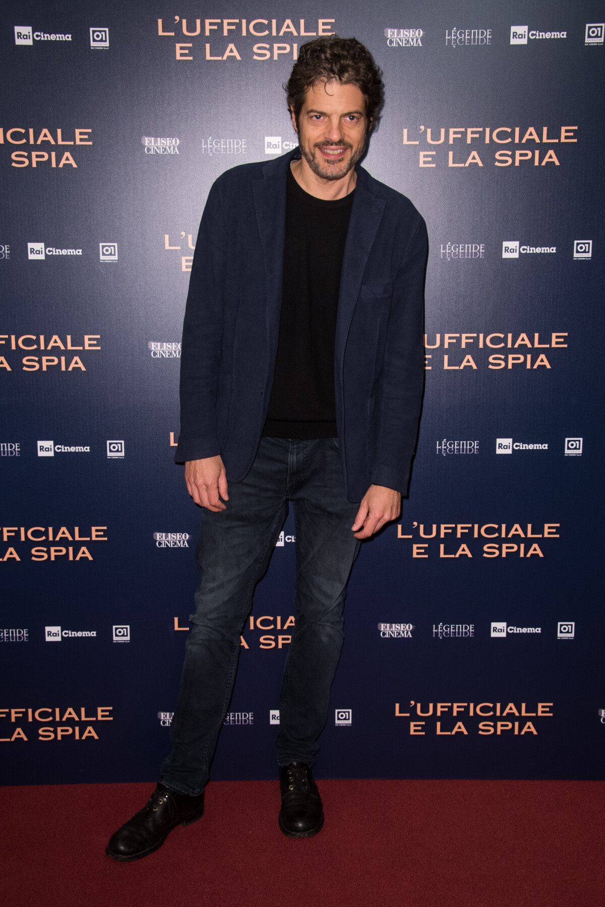 Photo : David Sebastian - Photocall du film "J'accuse" à Rome le 18 ...