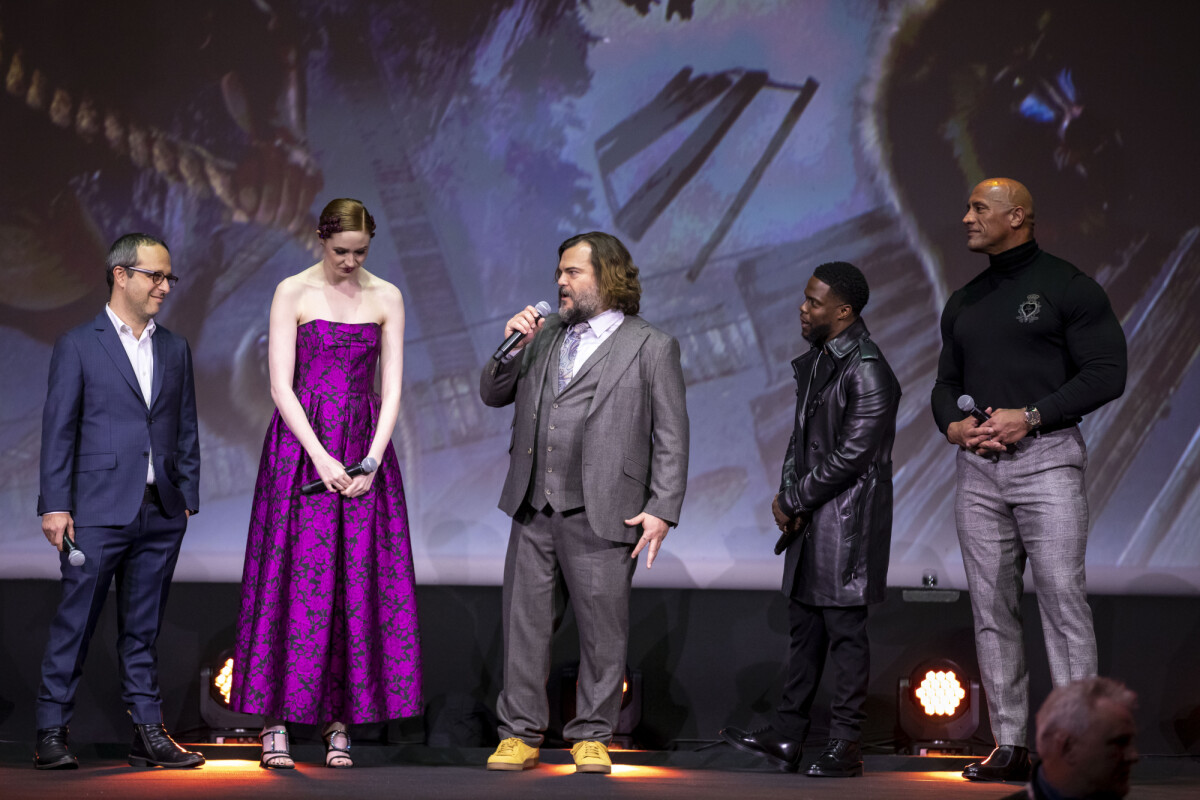 Photo : Exclusif - Jake Kasdan, Karen Gillan, Jack Black, Kevin Hart ...