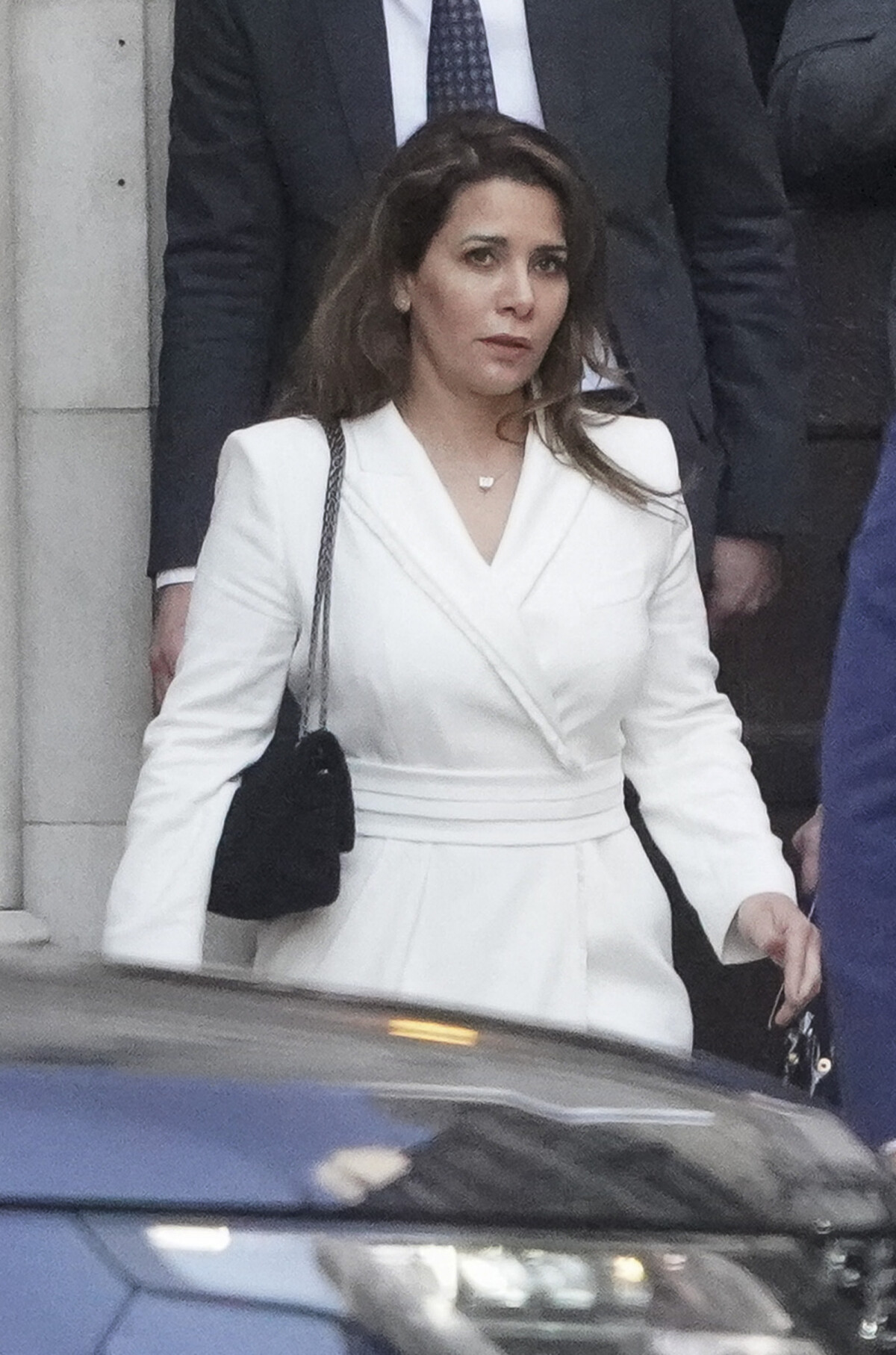 Photo : La princesse Haya de Jordanie à la sortie du palais de justice ...