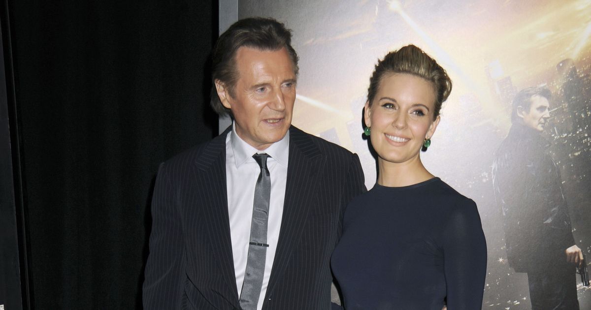 Liam Neeson et Maggie Grace - Première du film Taken 3 à New York. Le 7 ...