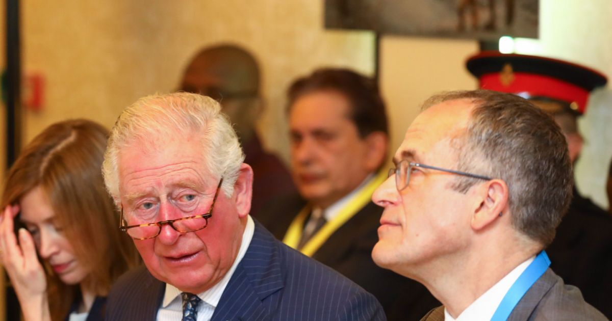 Le prince Charles et Tim Wainwright lors de la réunion WaterAid charity ...