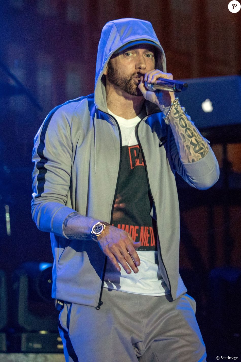 Eminem en concert lors du festival Bonnaroo Music and Arts à Manchester ...