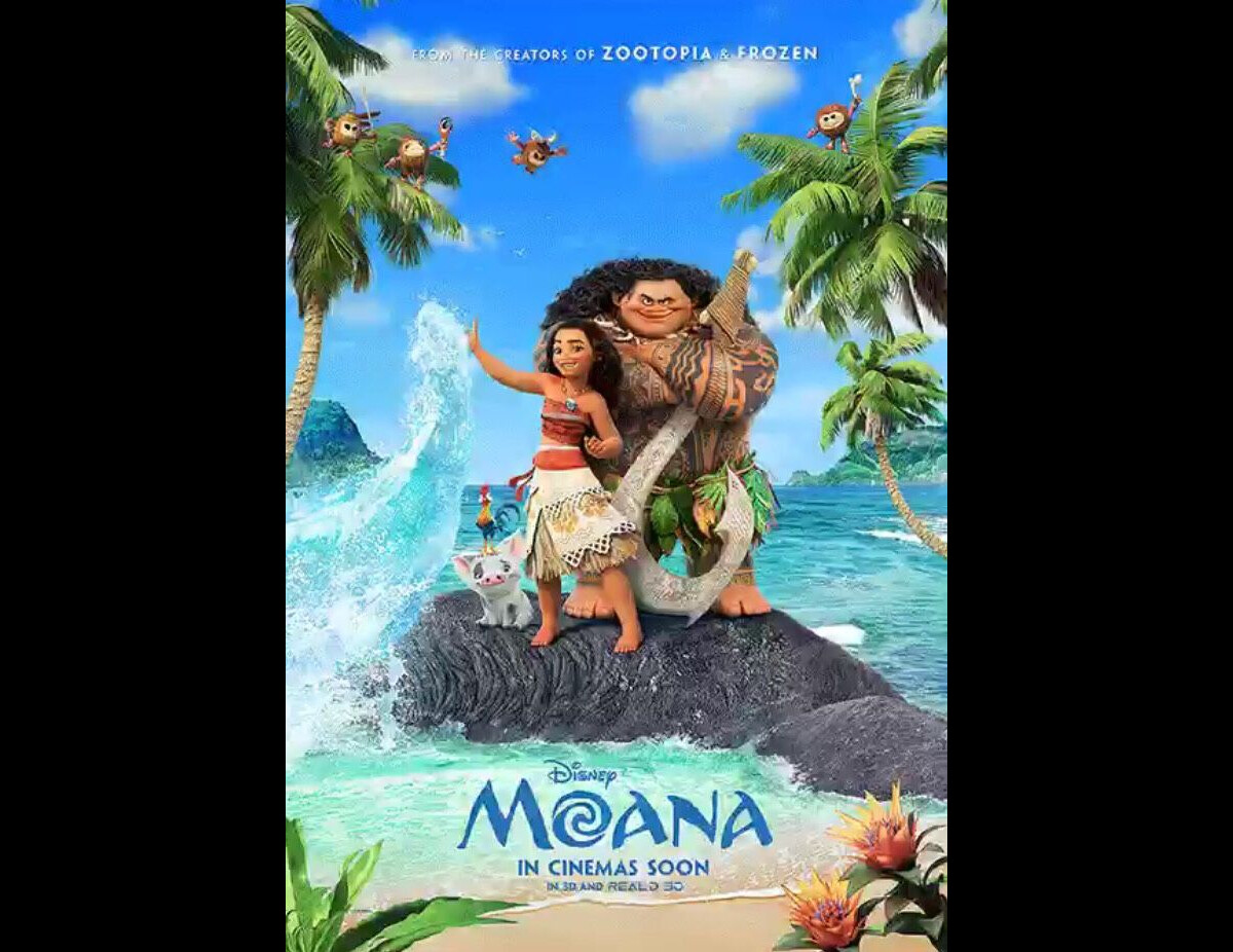Photo : Affiche américaine du film "Moana". - Ode (Purepeople)