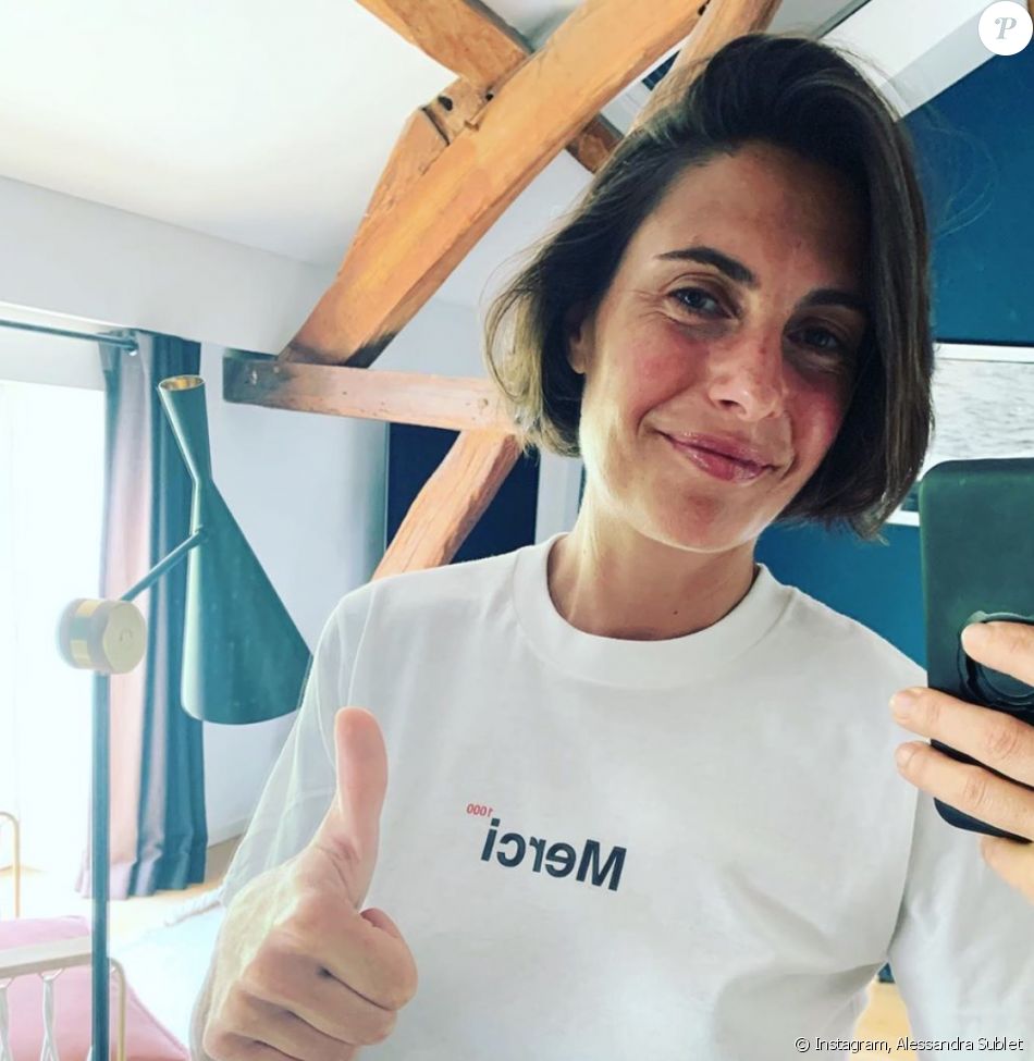 Alessandra Sublet sur Instagram. Le 10 avril 2020. - Purepeople