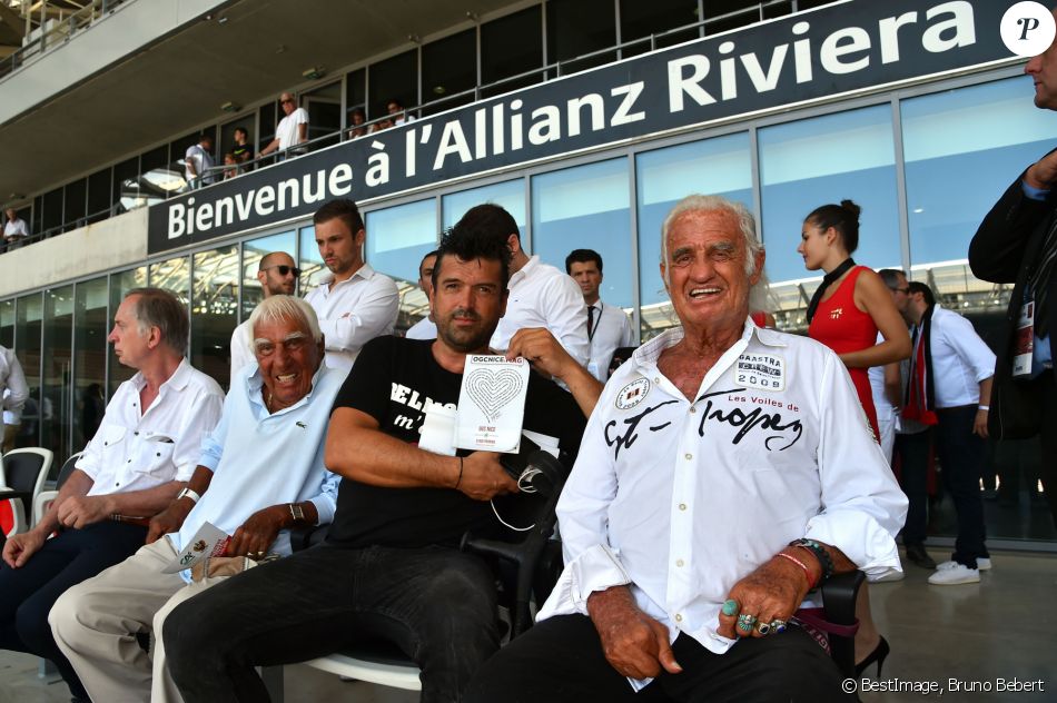 Charles Gérard, Jeff Domenech et Jean-Paul Belmondo à l'Allianz Arena à ...
