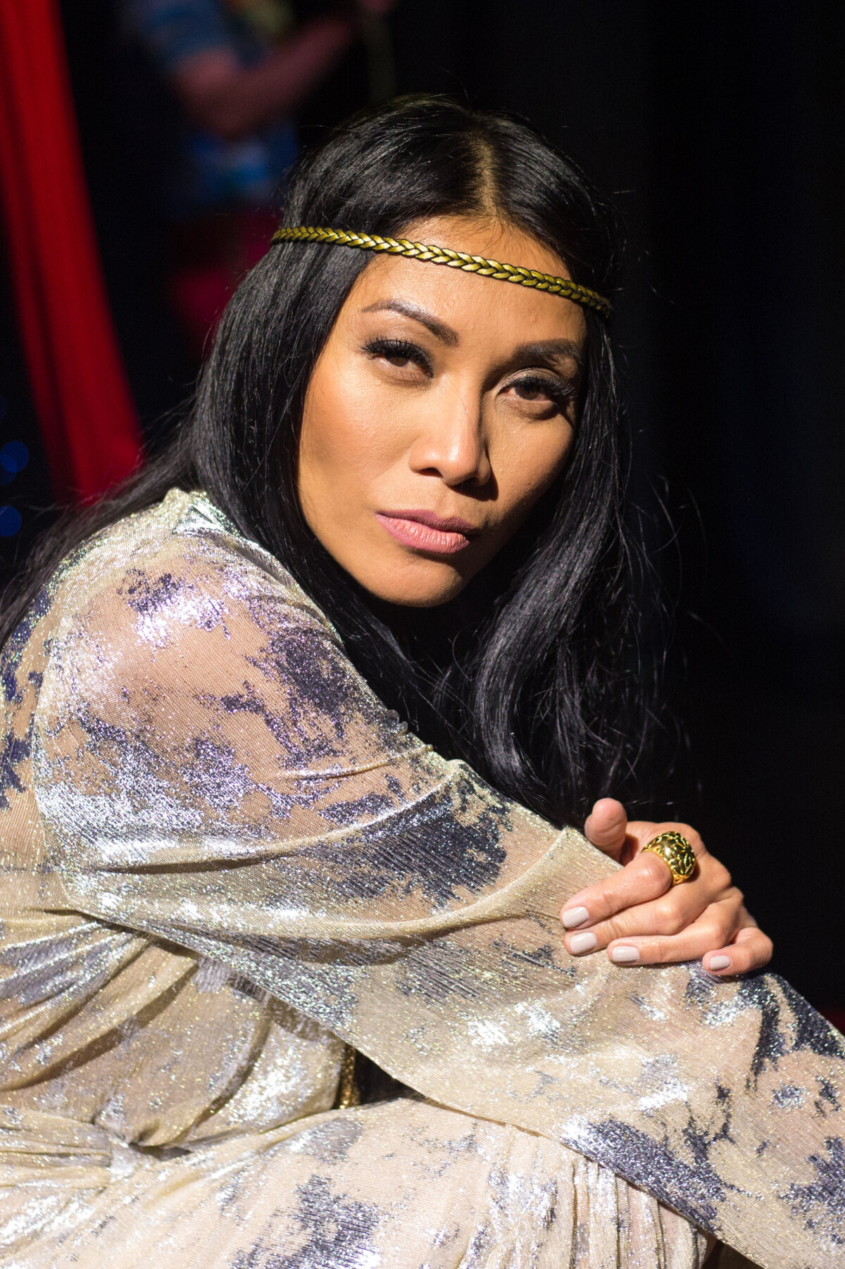 Photo : Exclusif - Anggun - Backstage de l'enregistrement de l'émission ...