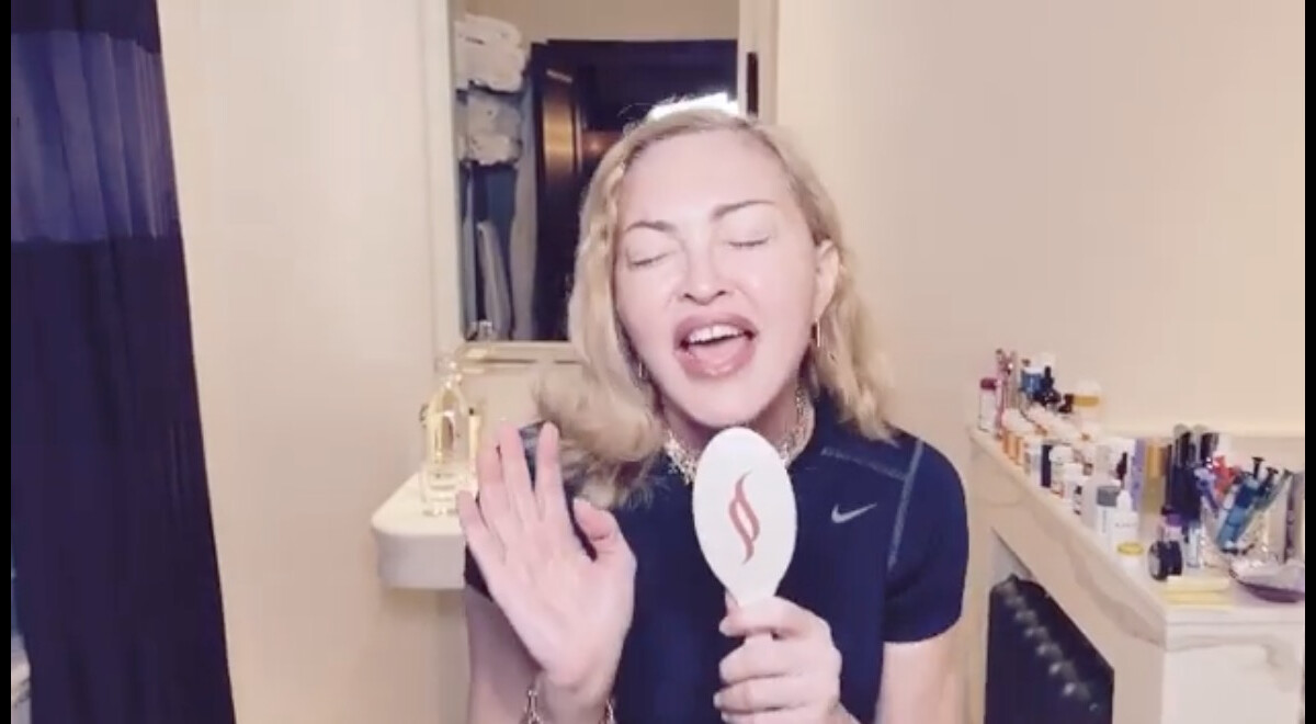 Photo : Madonna sur Instagram. Le 21 mars 2020. - Purepeople