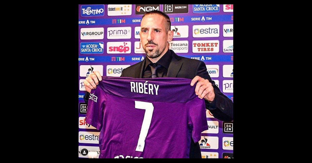 Franck Ribéry a signé à la Fiorentina, en Italie, en août 2019 ...