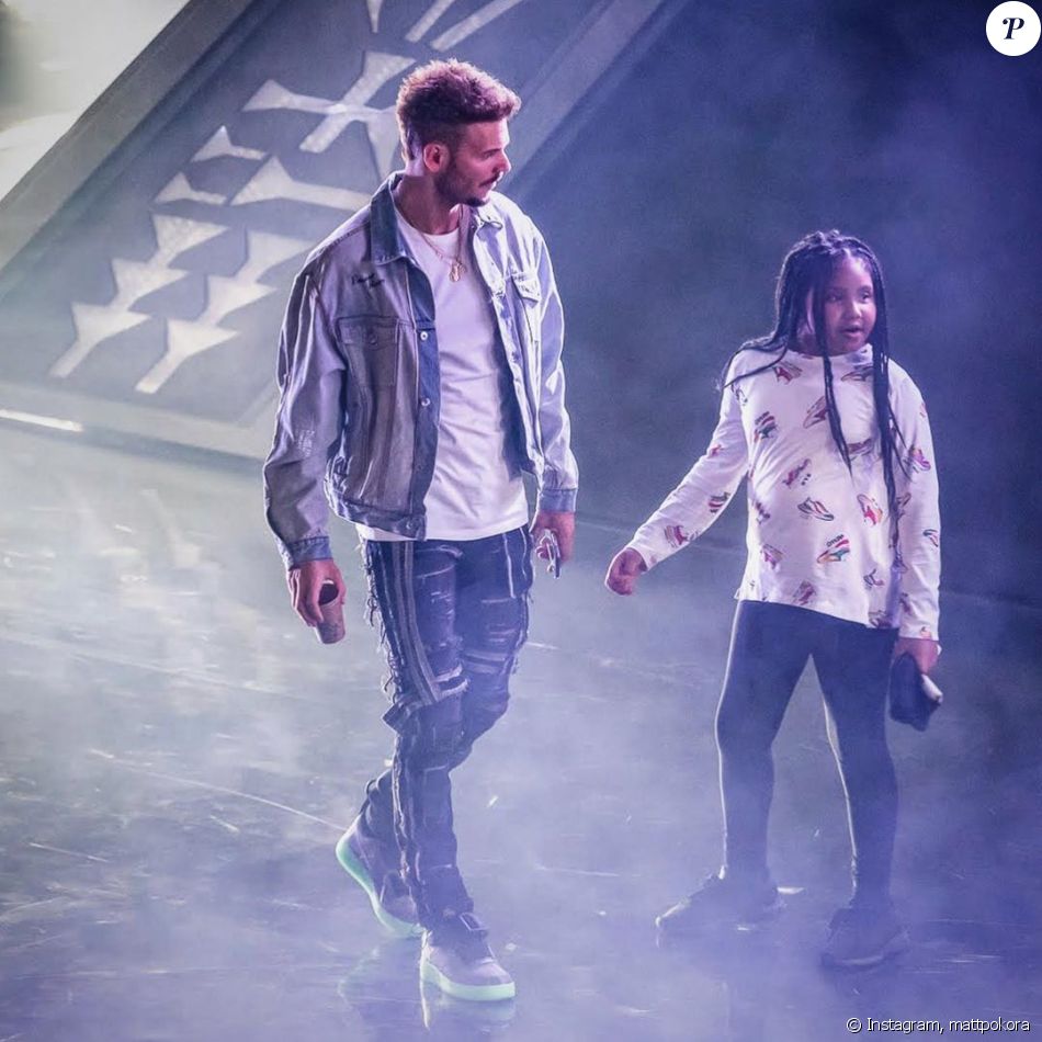 M. Pokora a partagé cette photo de lui et Violet sur Instagram pour la ...