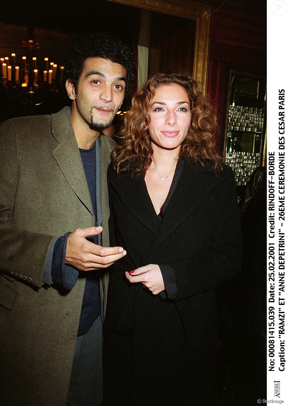 Ramzy Bedia et Anne Dépétrini lors de la 26e cérémonie des César le 25 ...