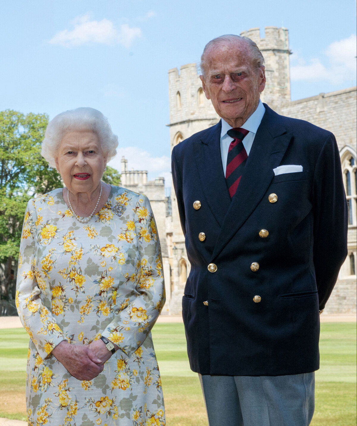 Photo : Elizabeth II et son mari le 1er juin 2020. - Purepeople