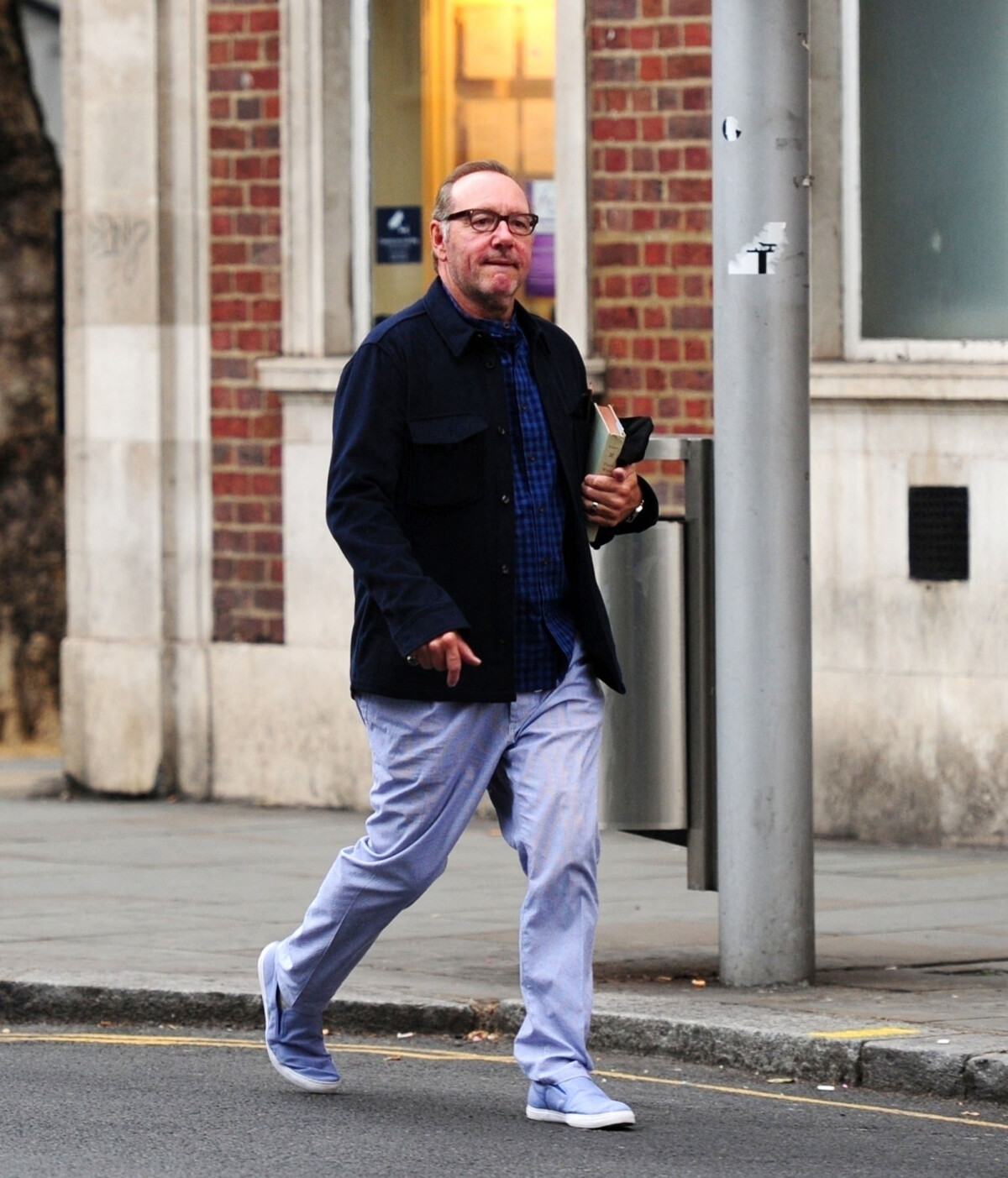 Photo : Exclusif - L'acteur américain Kevin Spacey quitte le restaurant ...