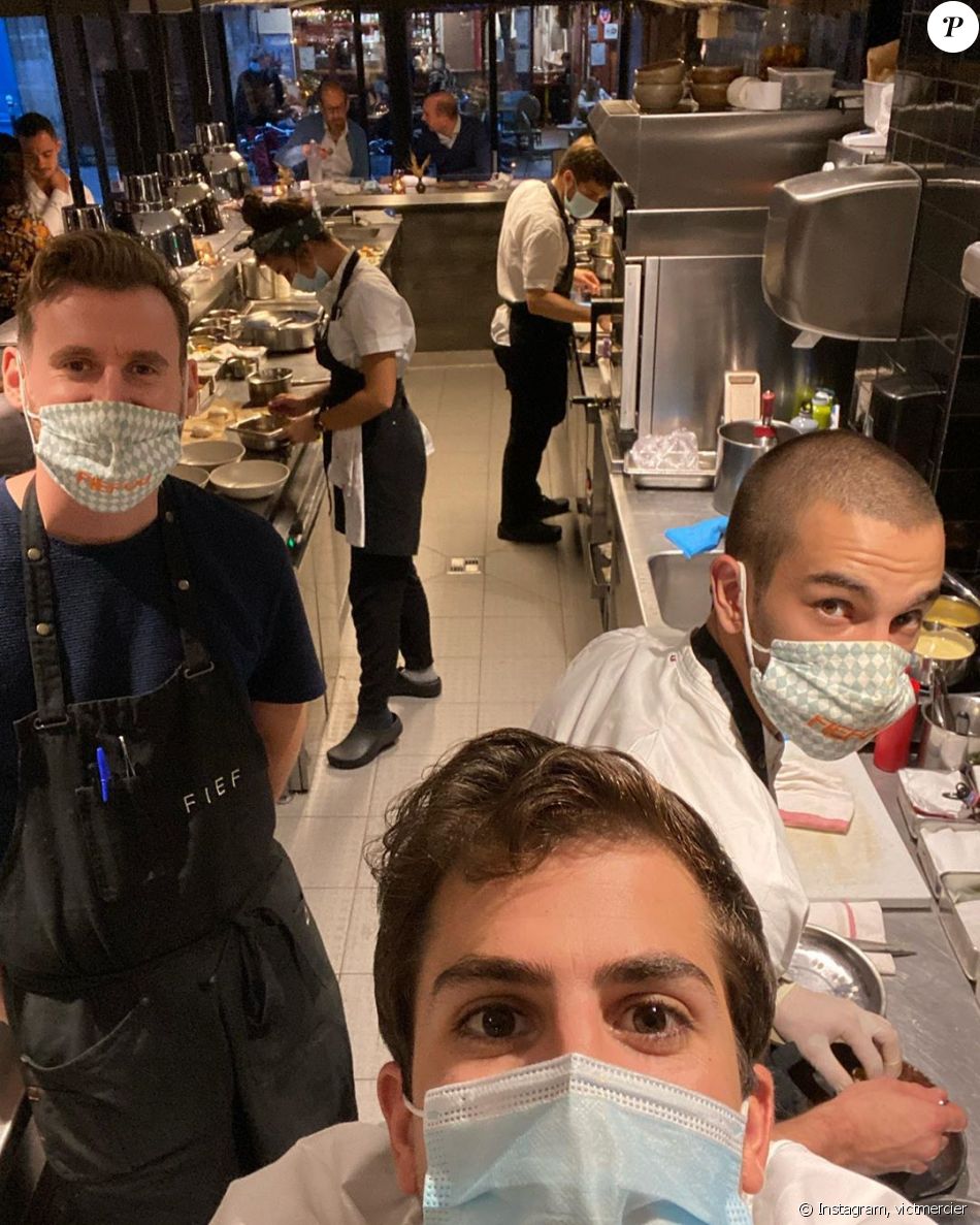 Victor mercier de Top Chef 2018 et son équipe de Fief, photo Instagram ...