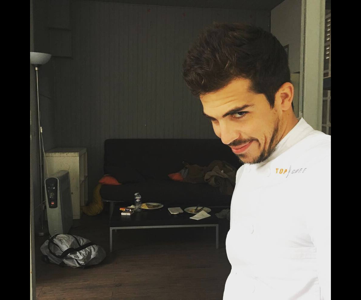 Photo : Victor Mercier de "Top Chef" pose sur Instagram, le 1er février ...