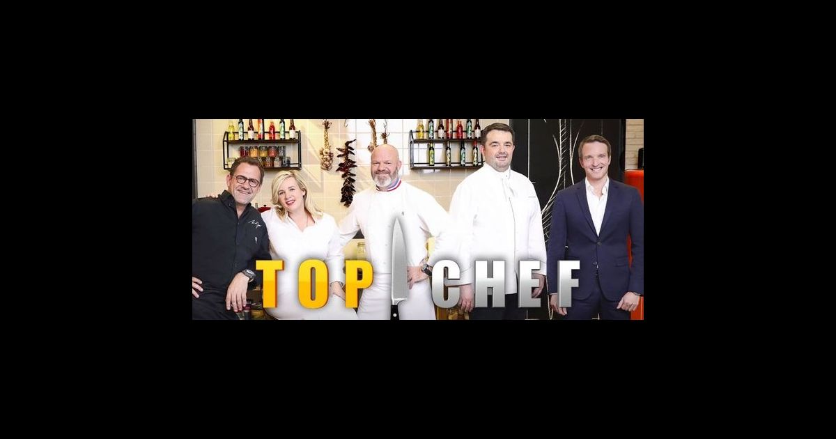 Logo de Top Chef avec Stéphane Rotenberg à l'animation et Hélène ...