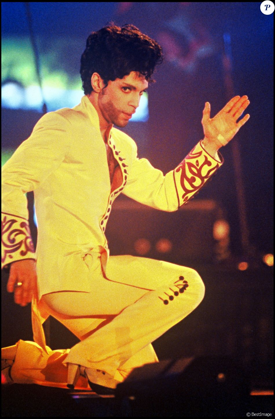 Archives - Le chanteur Prince en concert en Belgique en 1992. - Purepeople