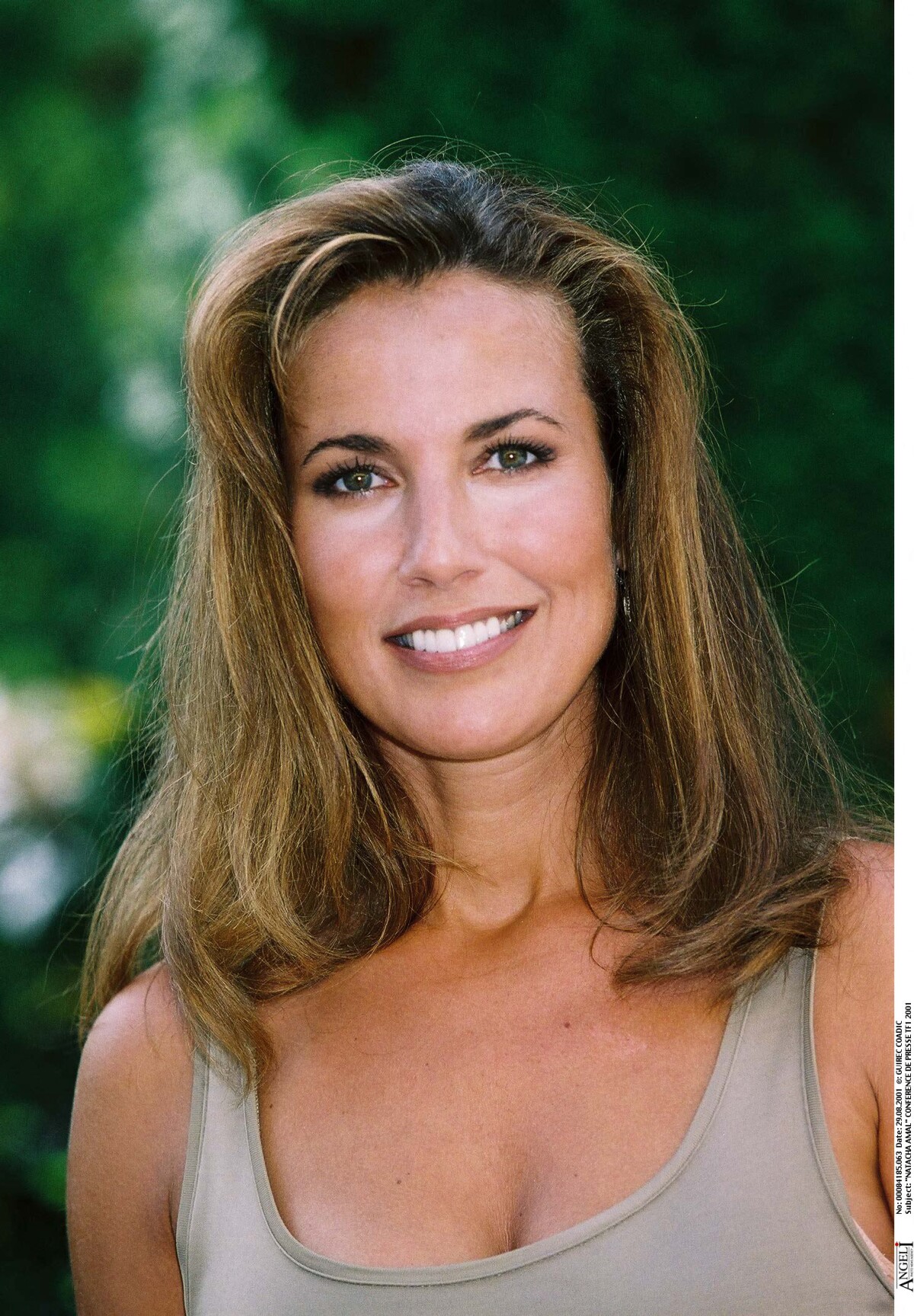Photo : Natacha Amal - Conférence de presse TF1 en 2001. - Purepeople