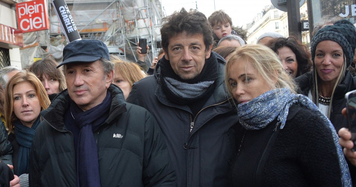 Amanda Sthers, Michel Drucker (casquette), Patrick Bruel, Emmanuelle ...
