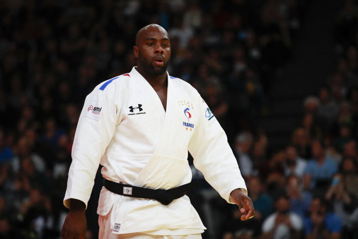 Photo : Teddy Riner (FRA) contre Stephan Hegyi (AUT) lors du Paris ...
