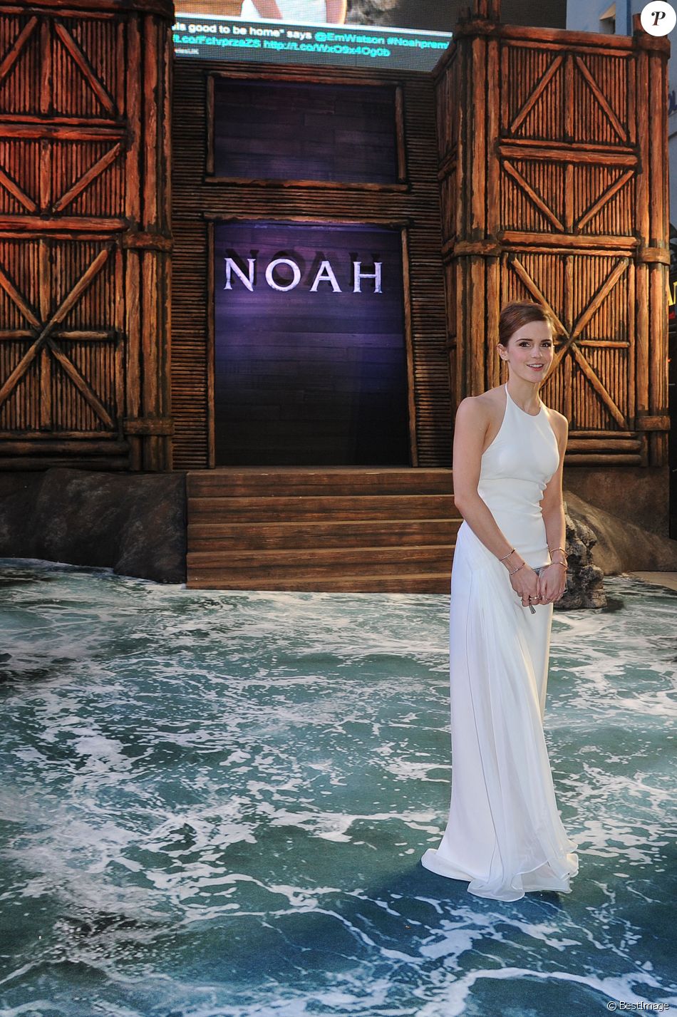 Emma Watson - Première du film Noé (Noah) à Londres le 31 avril 2014 ...