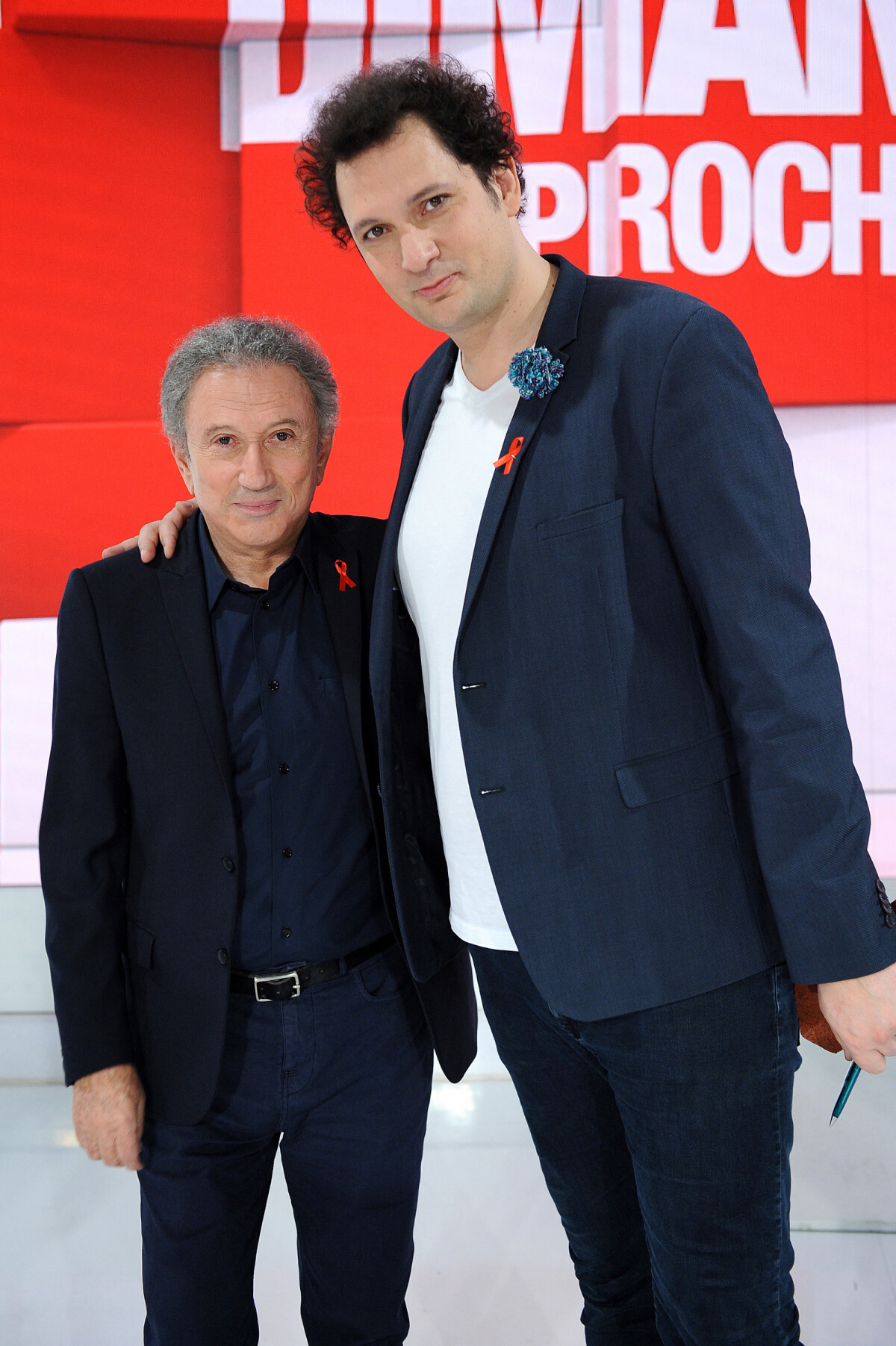 Photo : Exclusif - Michel Drucker et Eric Antoine - Enregistrement de l ...