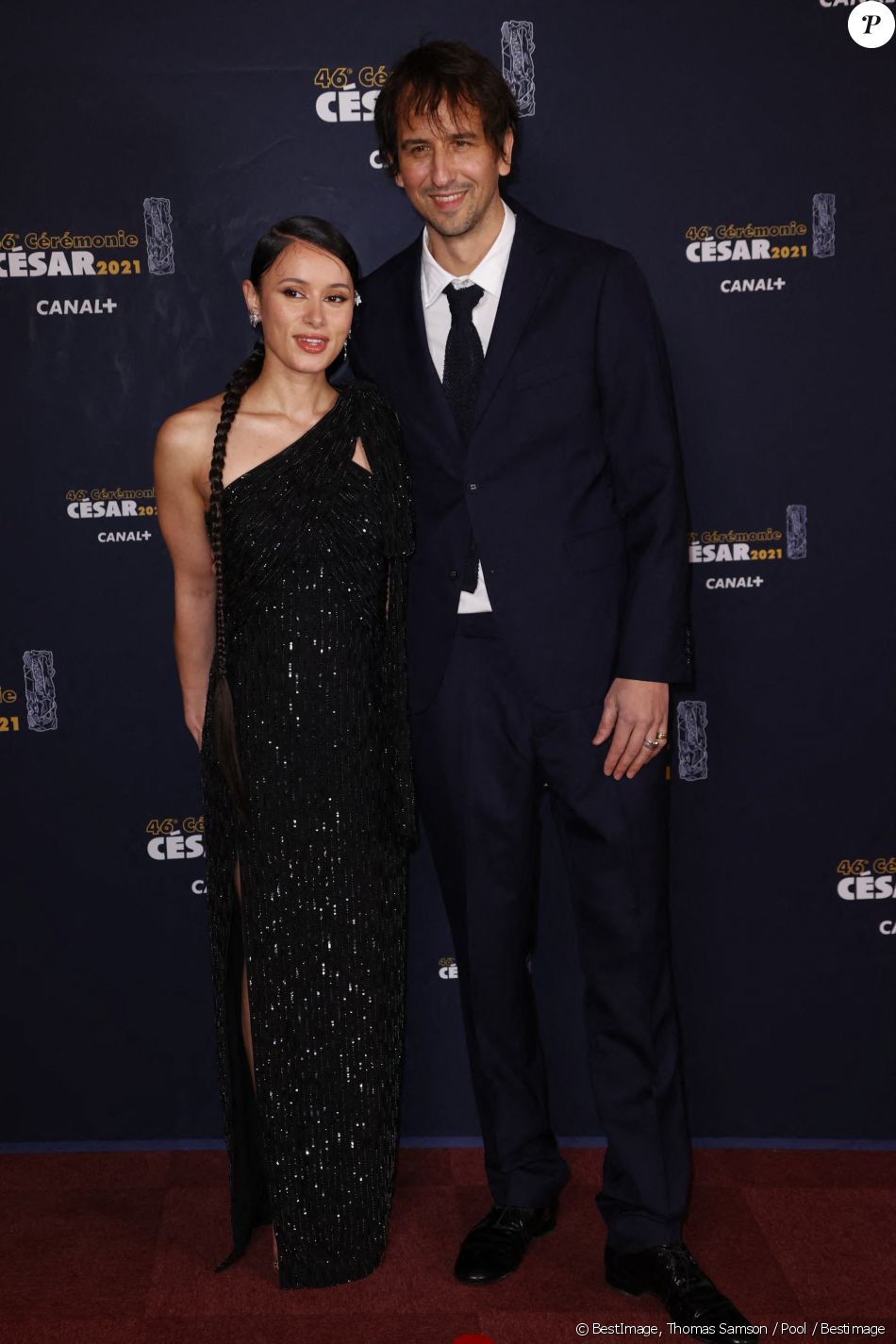 Melissa Guers et Stéphane Demoustier lors du photocall lors de la 46ème ...