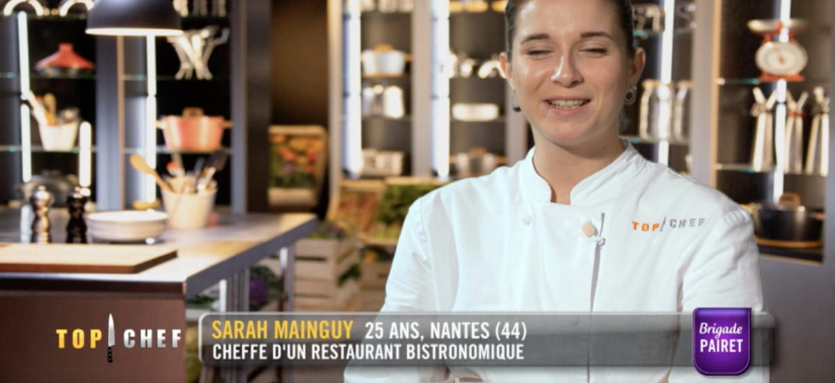 Photo : Sarah dans "Top Chef 2021", sur M6. - Purepeople