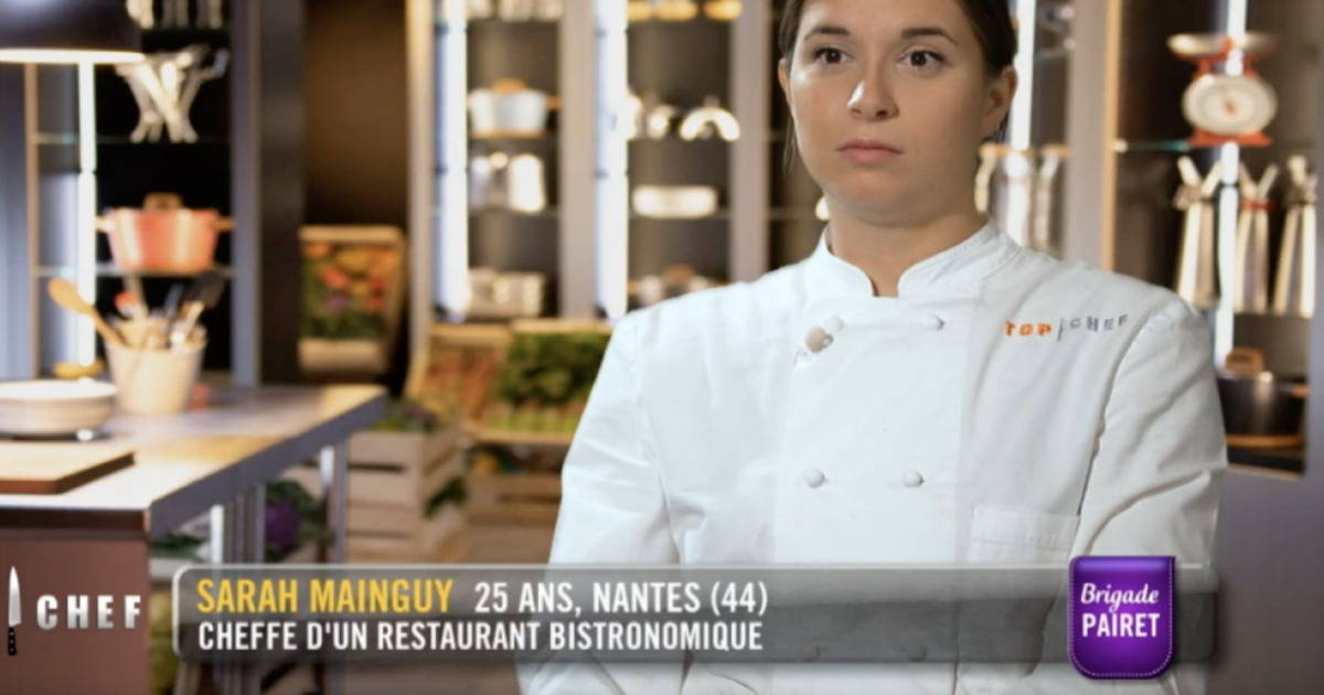 Sarah dans Top Chef sur M6. - Purepeople