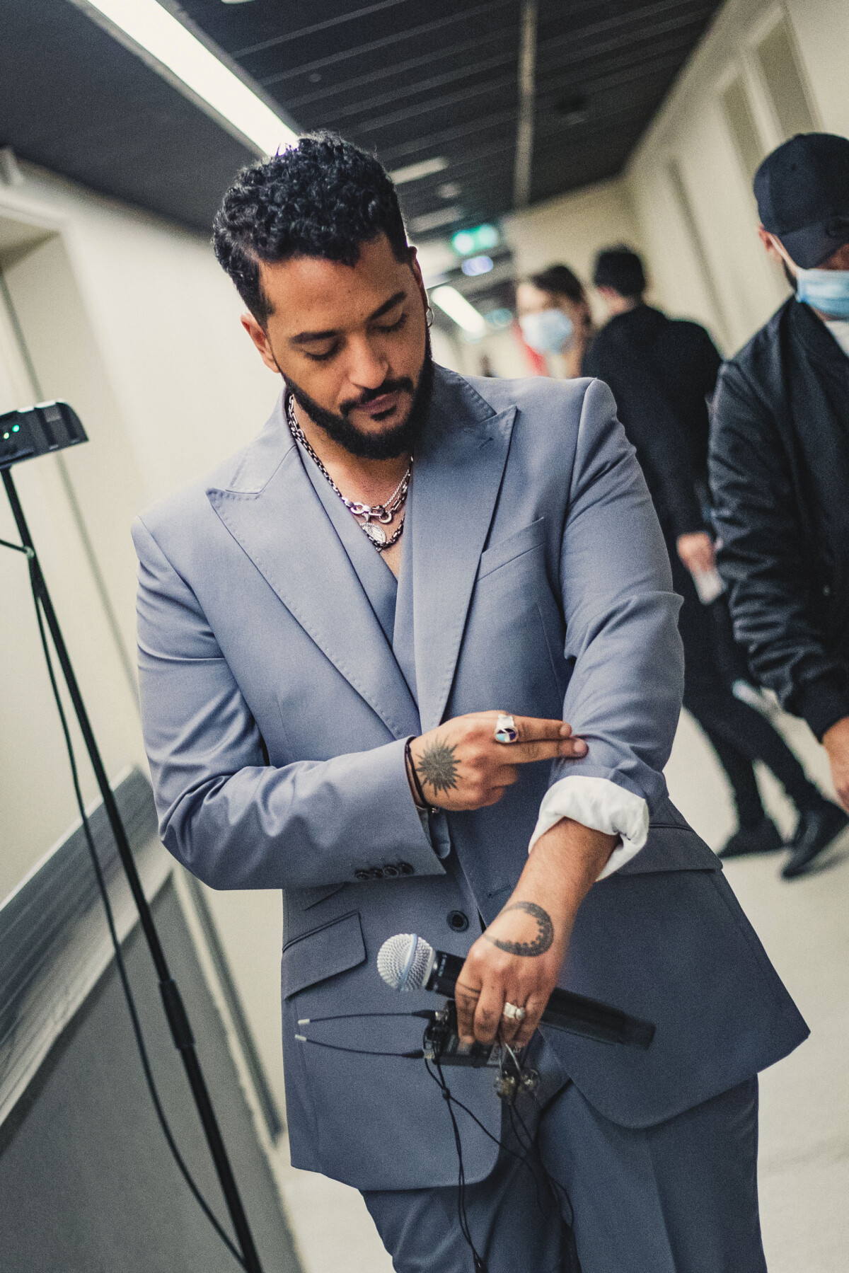 Photo : Exclusif - Backstage - Slimane - Enregistrement de l'émission ...