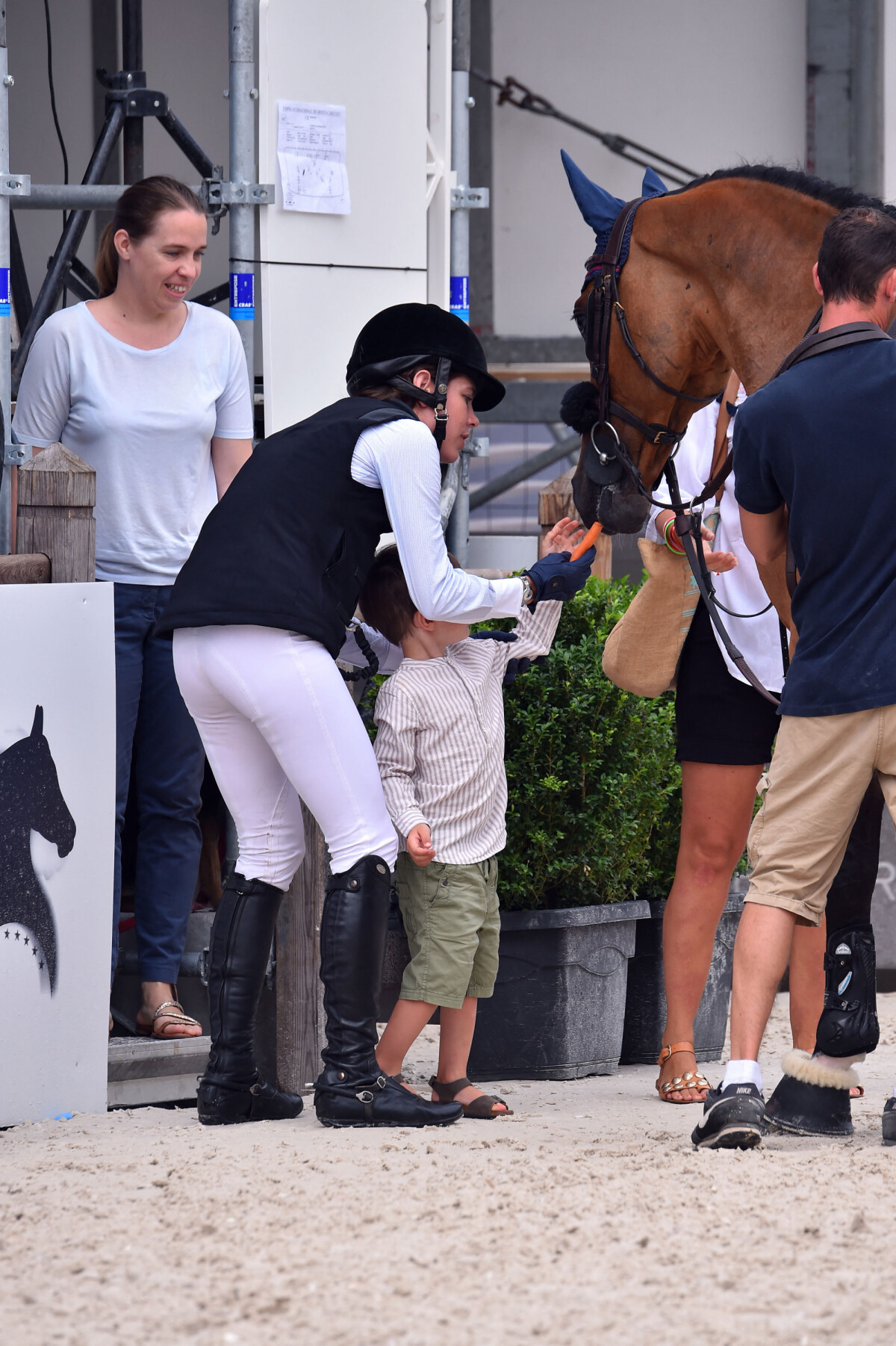 Photo : Charlotte Casiraghi et son fils Raphaël - Jumping international de Monte-Carlo et ...